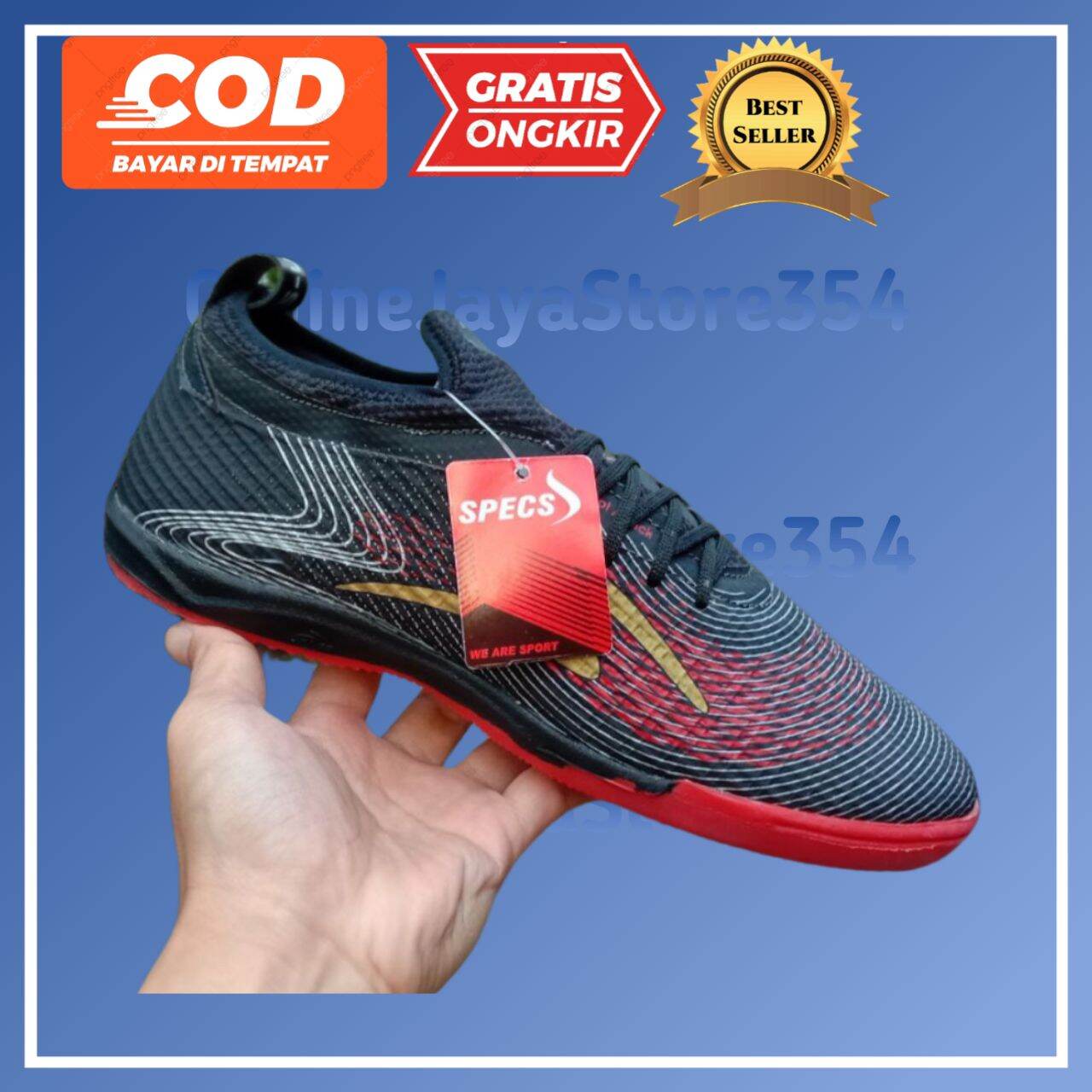 SEPATU FUTSAL SPECS LIGHTSPEED TERBARU//Sepatu Futsal Semiboot Specs ...