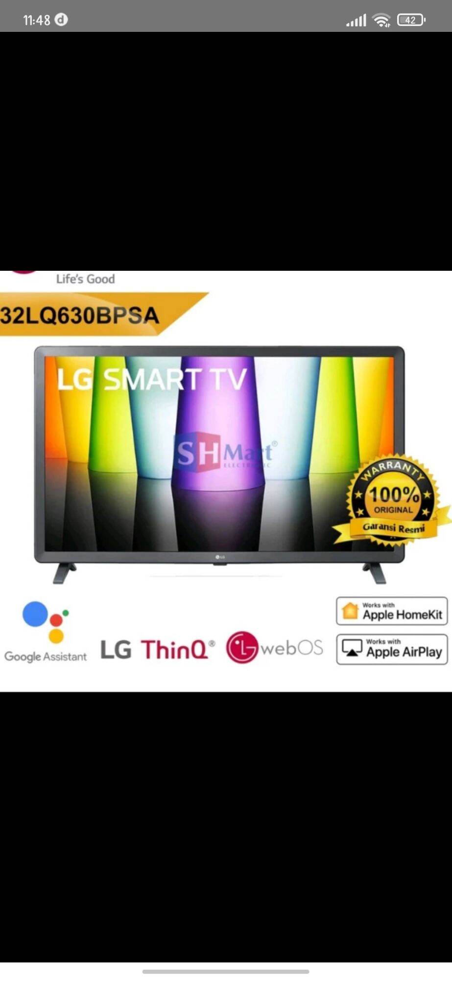 TV LG 32LQ630 SMART TV 32INCH | Lazada Indonesia