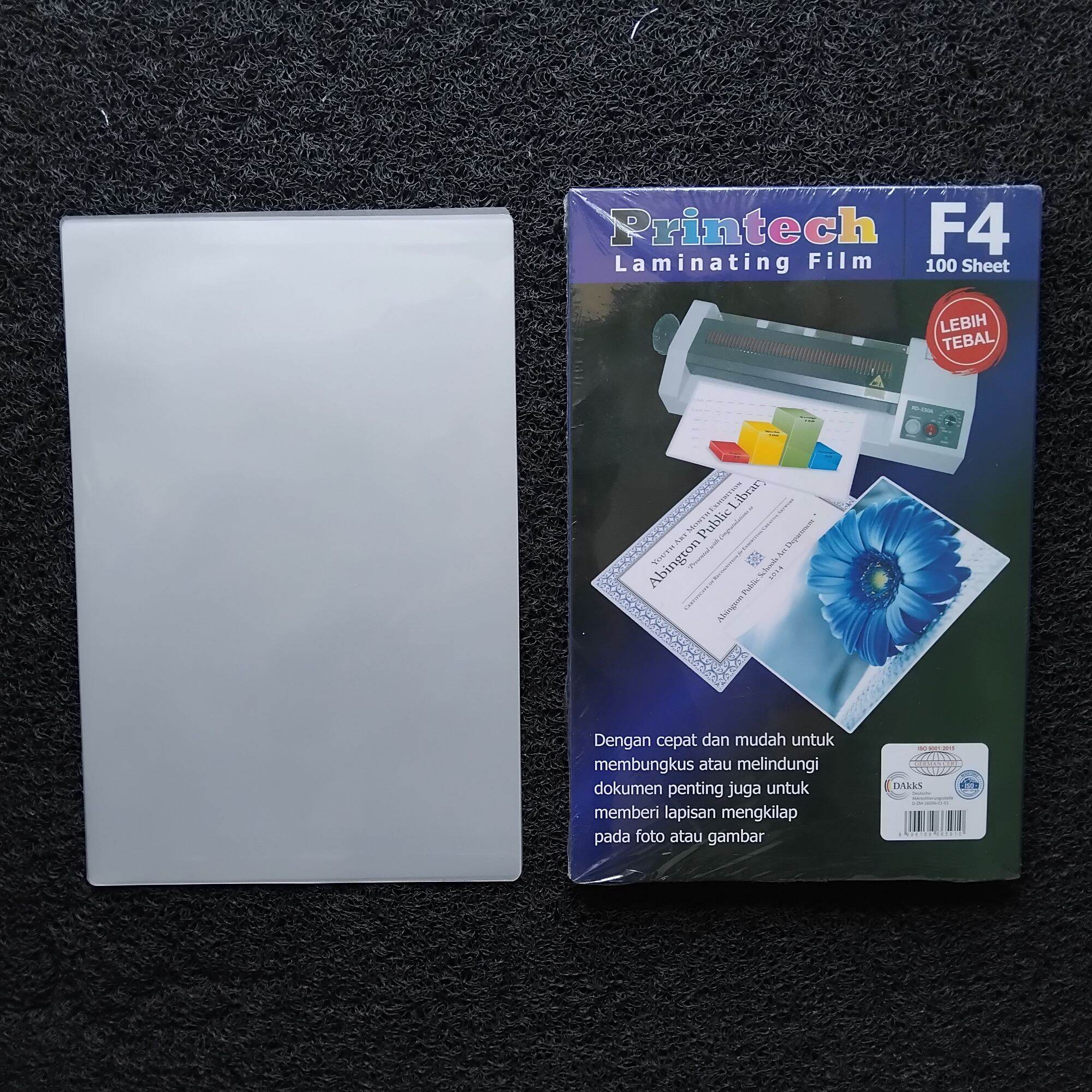 50 Lembar Plastik Laminating A4 / F4 Printech / Kertas Laminating Mengkilap Tebal | Lazada Indonesia