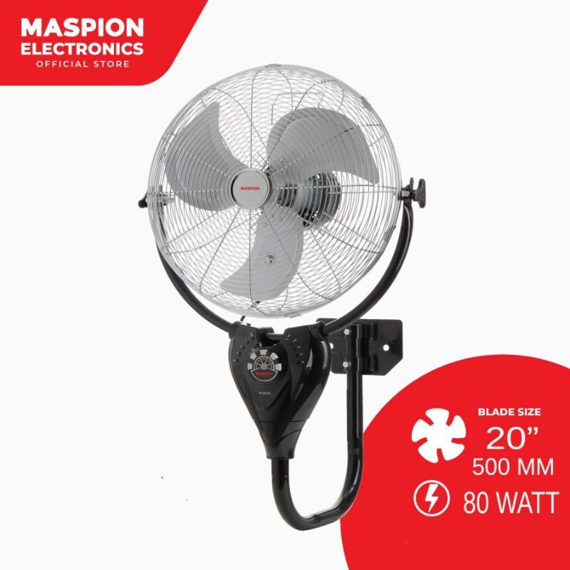 Maspion Power Wall Fan Remote 20 inch PW 2002 RC Kipas Angin Dinding ...