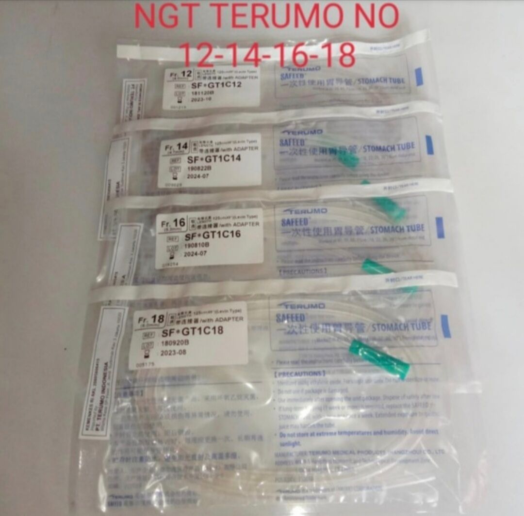 Stomach Tube Terumo / NGT Terumo / Selang Makan / Nasogastric Tube ...