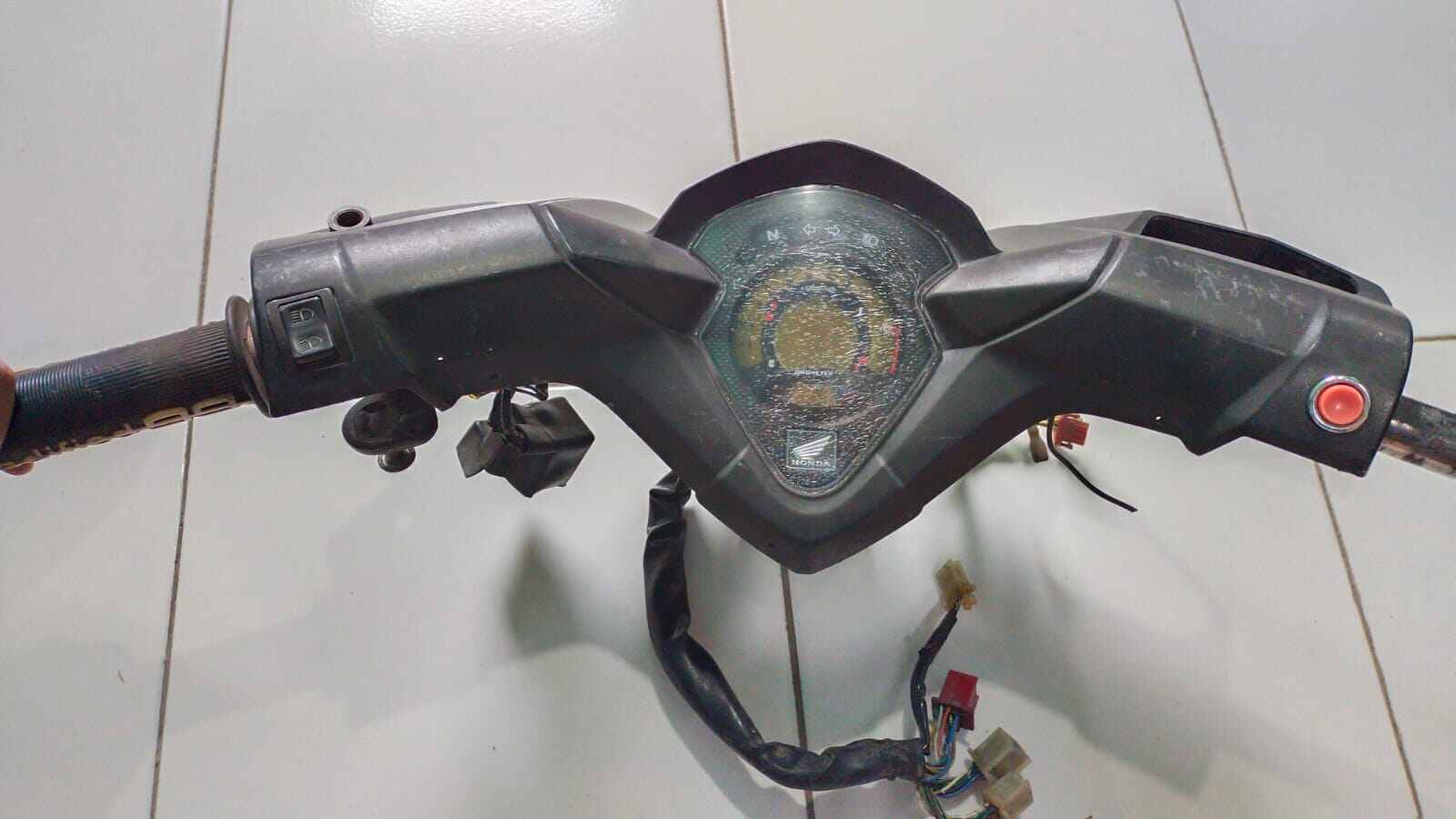 Stang stir honda CS 1 CS one set speedometer original 2nd lepasan motor ...