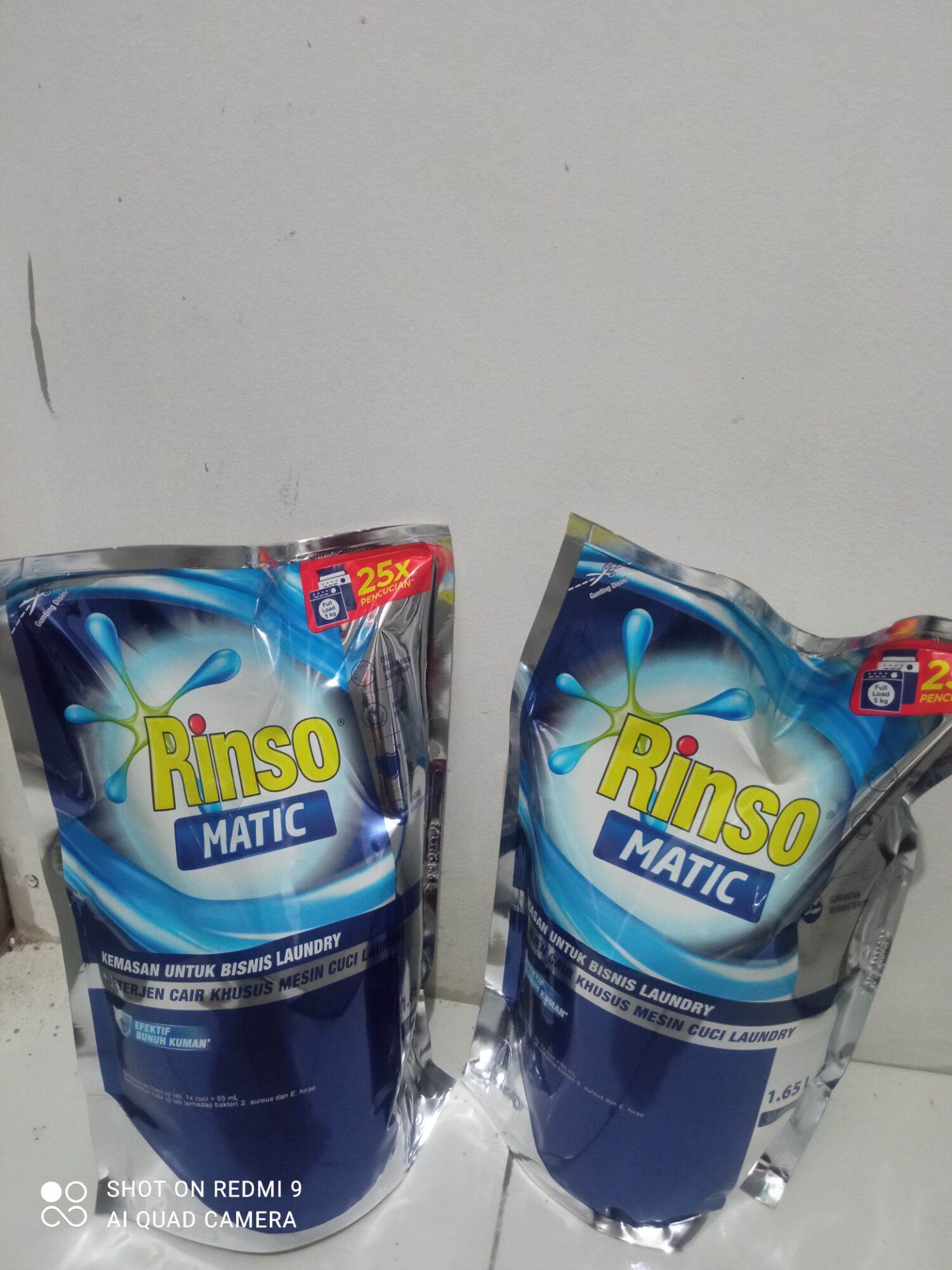 Rinso Matic Liquid Detergent Professional 1.65 Liter (Kemasan Baru ...