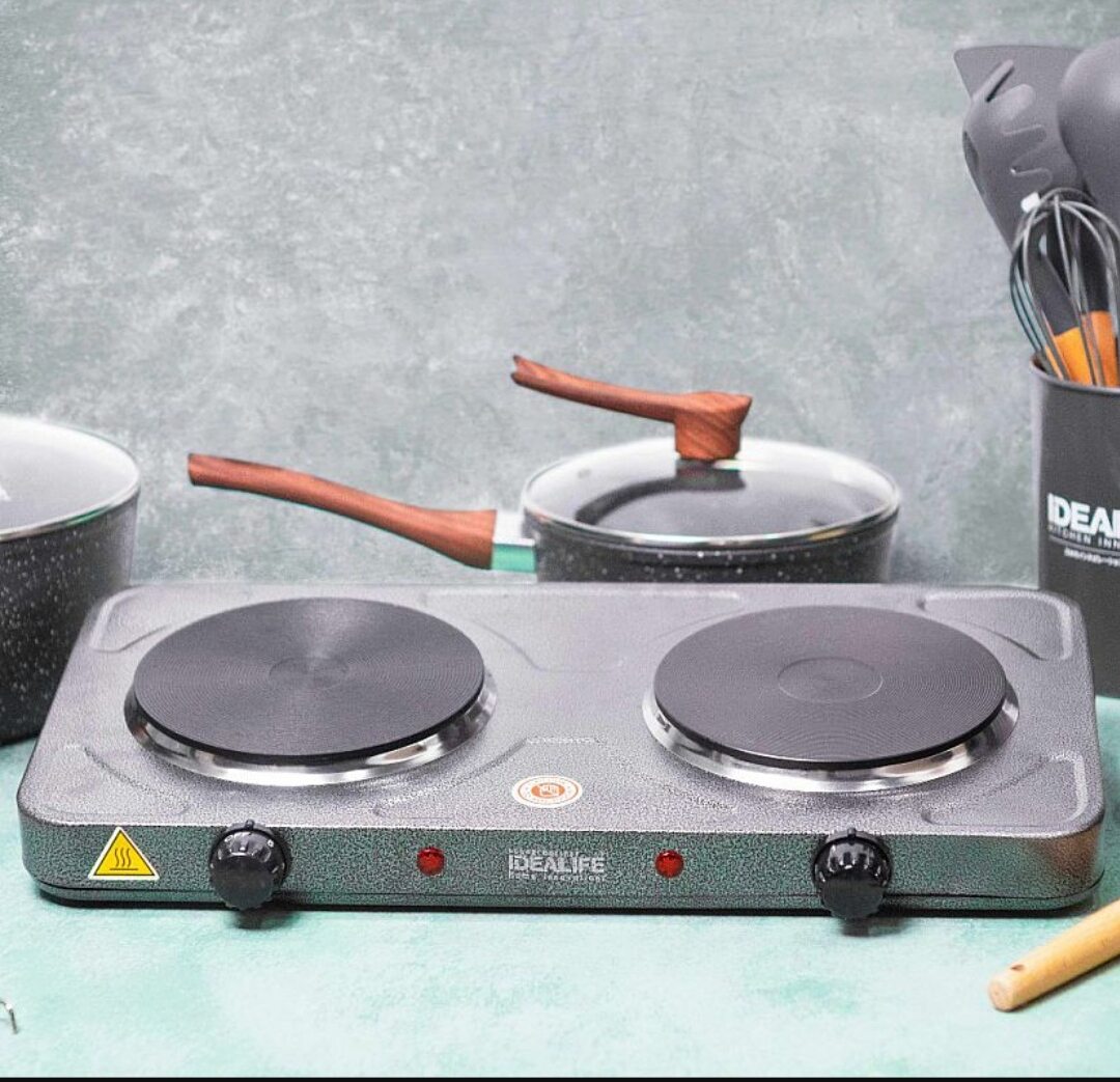 Kompor Listrik 2 Tungku kompor elektrik - original 100% IDEALIFE IL-402 ...