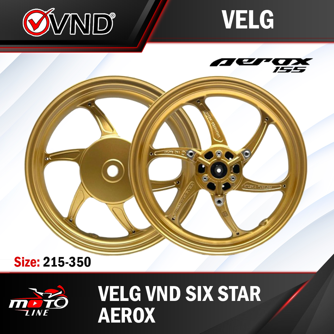 VELG VND AEROX 155 SIX STAR 215-350 GLOSSY | Lazada Indonesia
