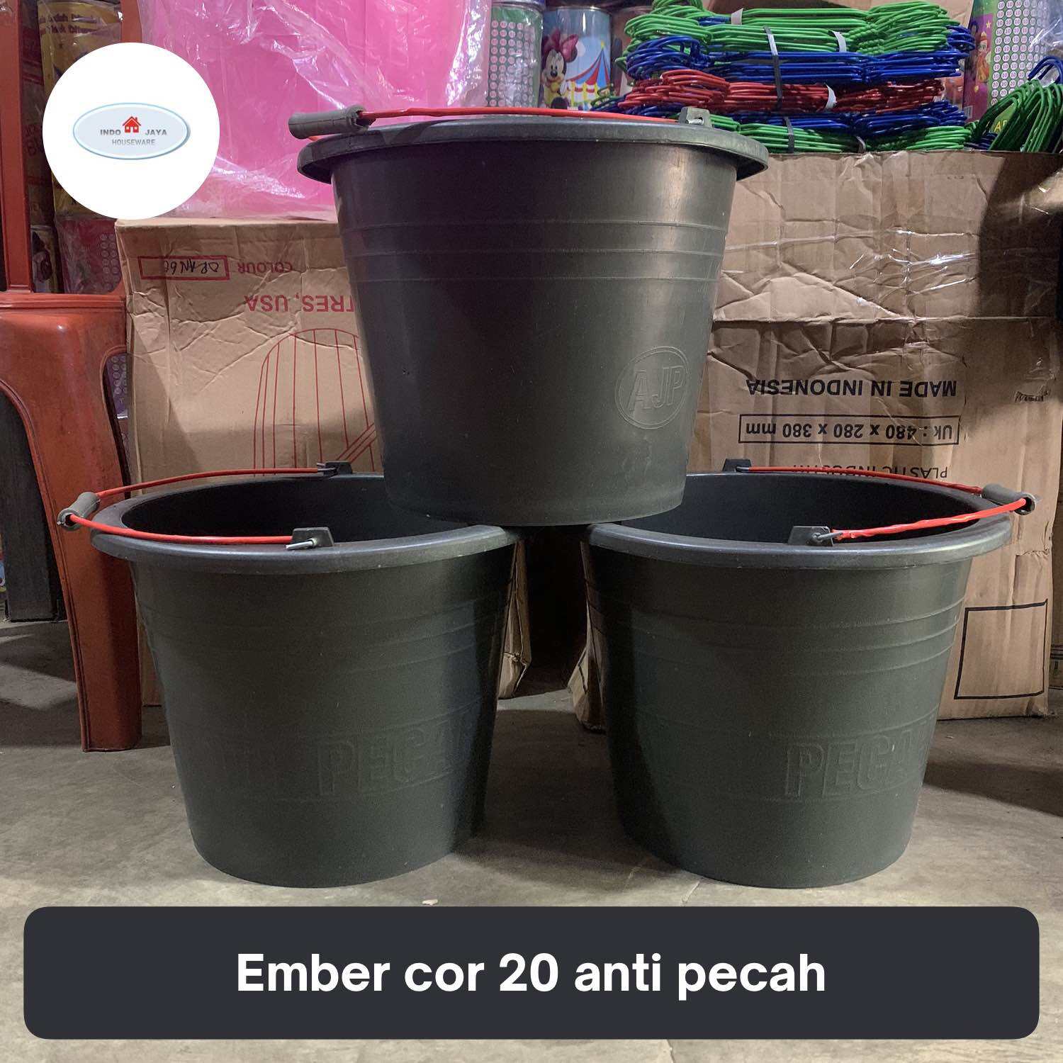 Ember cor 20 hitam / ember timba / ember anti pecah | Lazada Indonesia