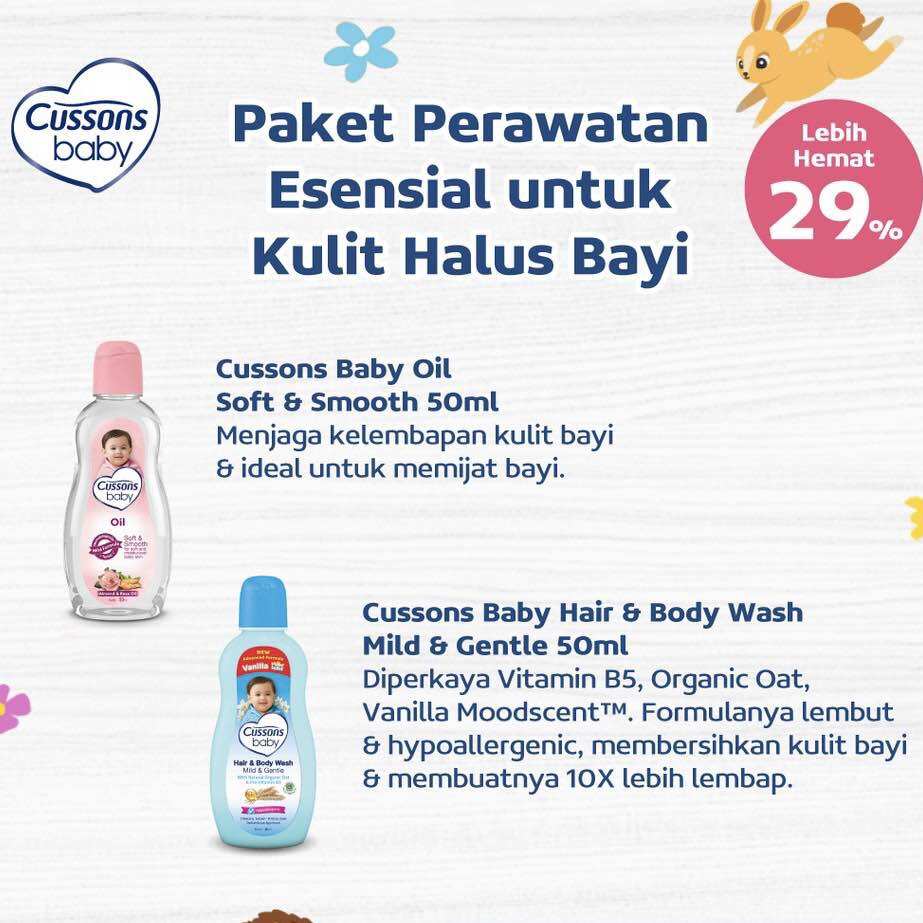 Cussons Baby Daily Essential Pack Isi 4 Item / Cusson baby Mini Bag 1 ...