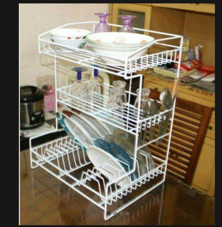 RAK PIRING BESI SUSUN 3 / RAK PIRING TOBA / RAK PIRING BESAR KUAT DAN ...