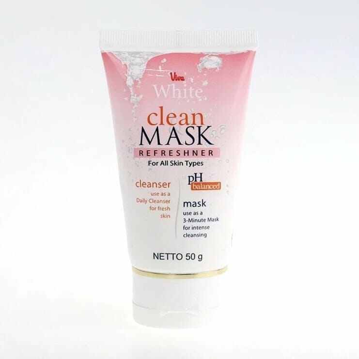 Viva White Clean Mask Refreshner Face Cleanser / All Skin Types / Dry ...