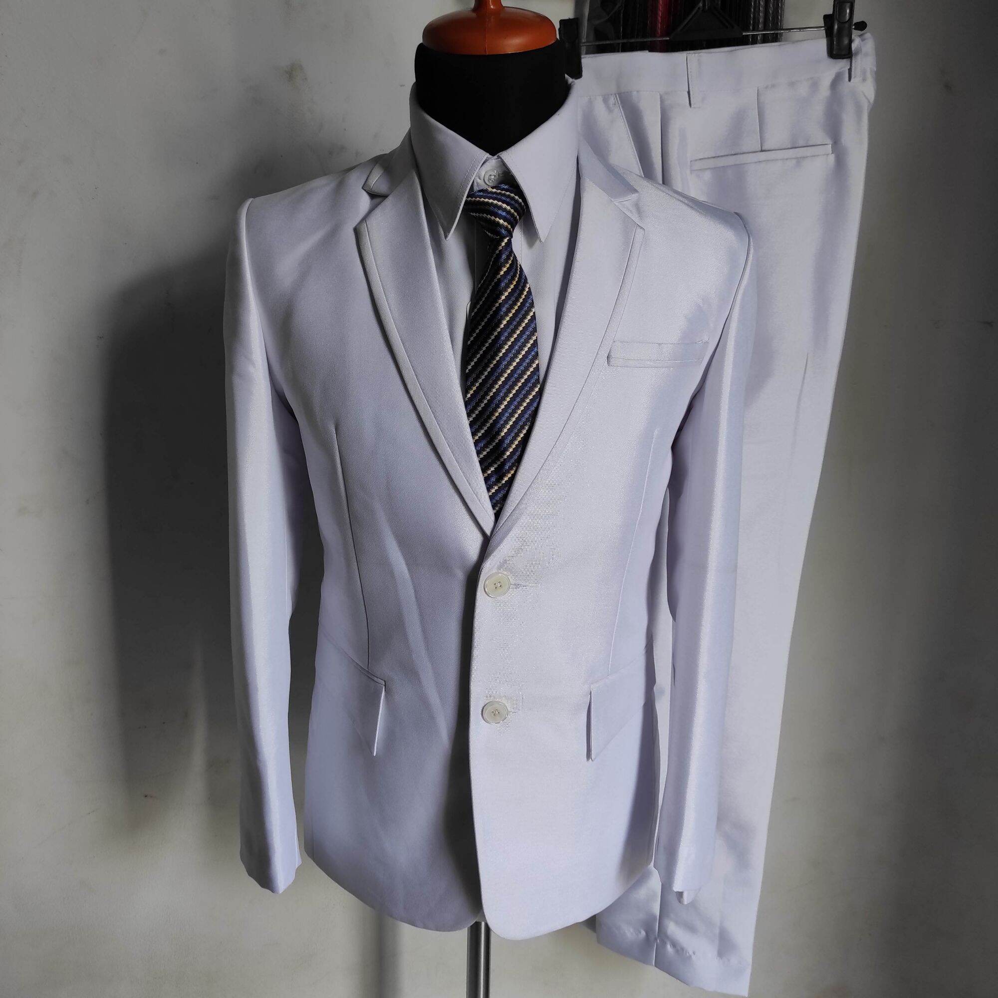 1 stel jas semi woll kilap jas wedding jas nikah jas pernikahan jas ...