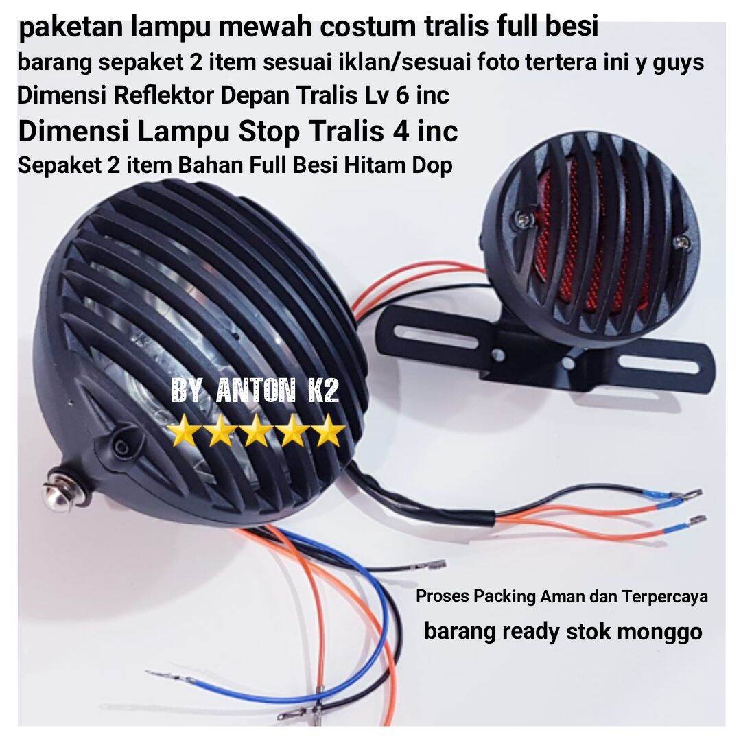 LAMPU DEPAN MOTOR PAKETAN LAMPU STOP MOTOR/HEADLAMP REFLEKTOR LAMPU ...