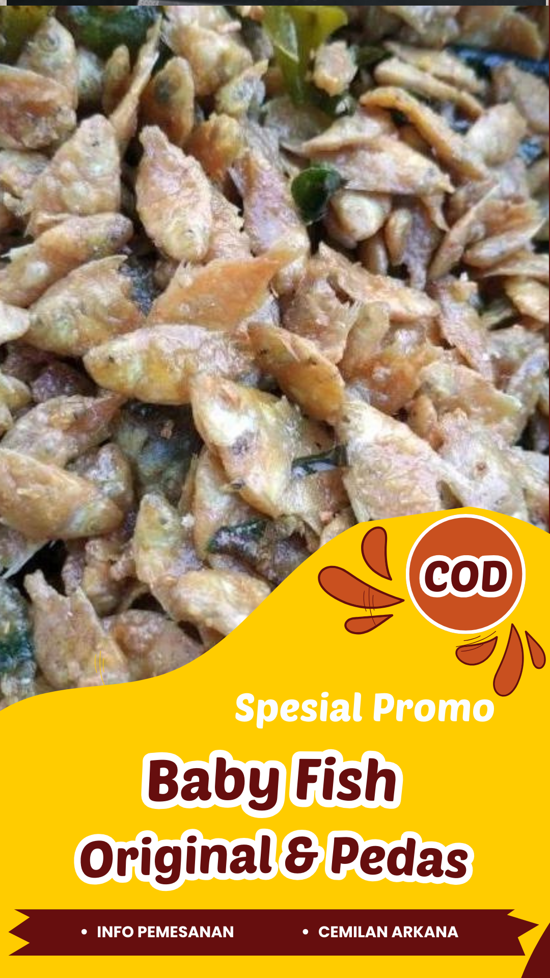 Baby Fish/ Ikan Goreng Crispy / Pepetek Goreng / Snack Ikan Malaysia ...