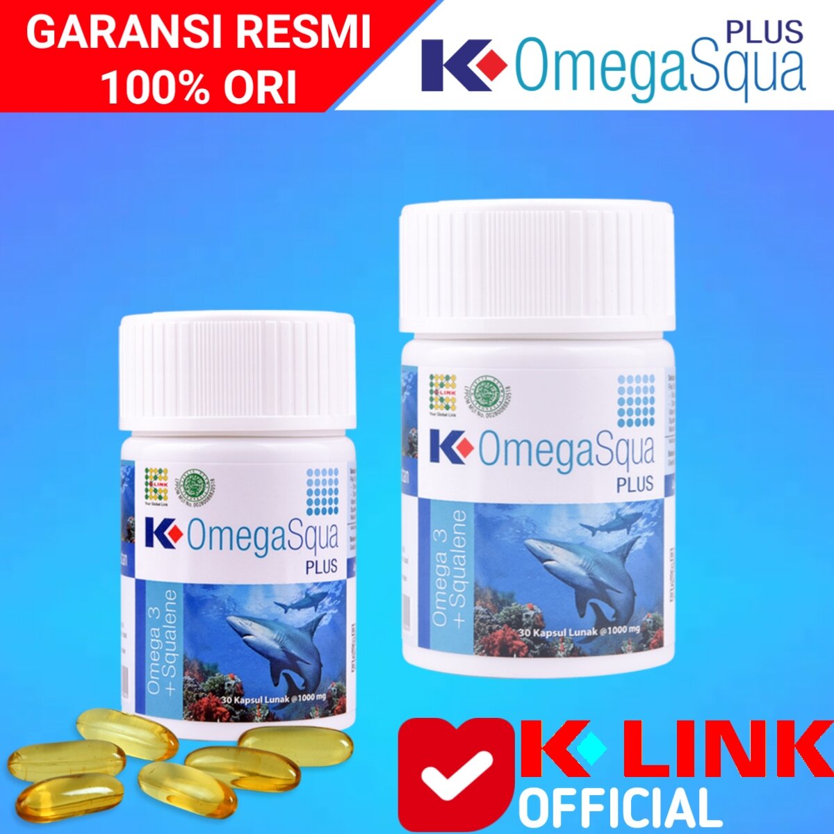 OMEGA SQUA PLUS ORIGINAL OMEGA 3 ASLI 30 SOFTGEL | Lazada Indonesia