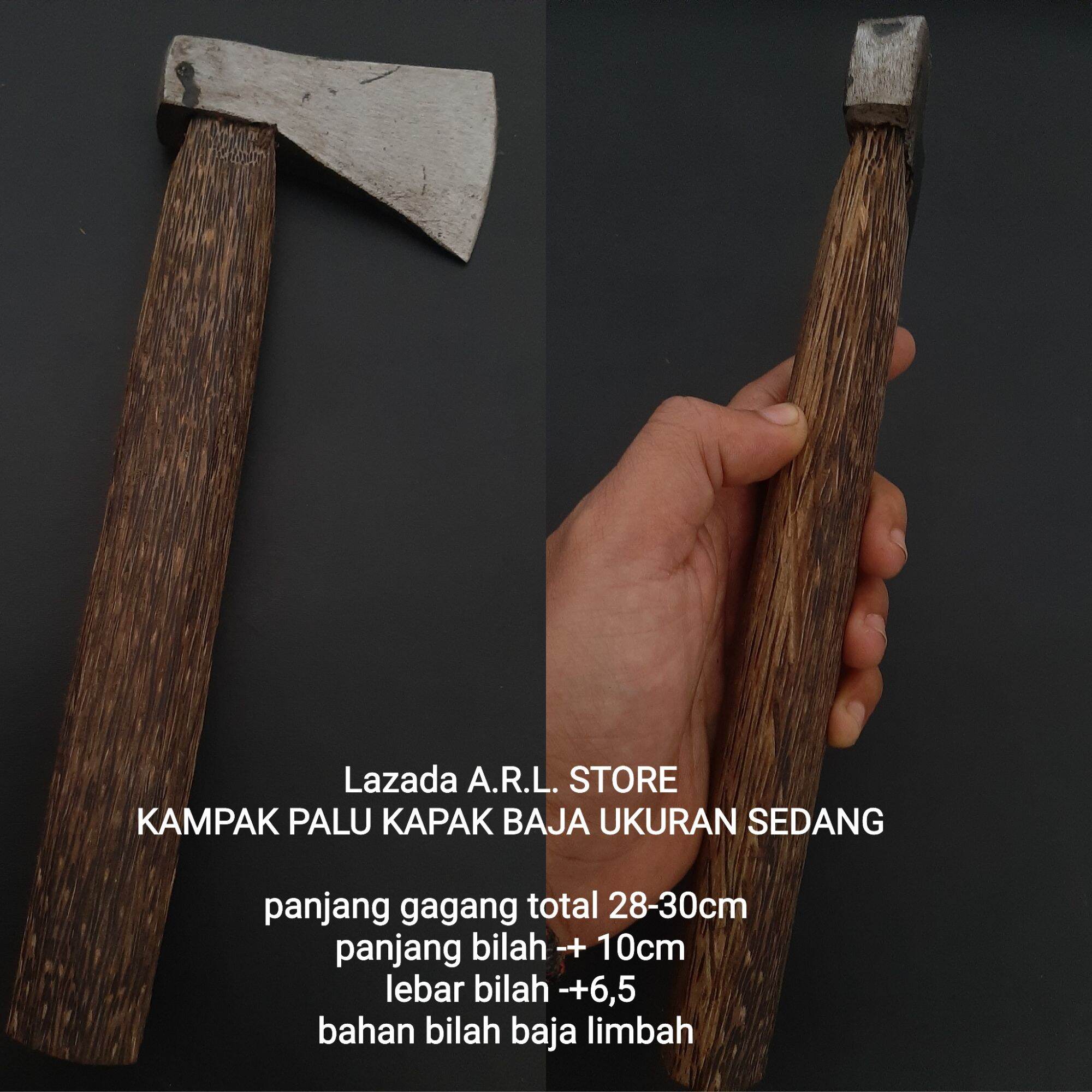 Kampak Baja Asli Super Kampak Palu / Kapak gagang kayu kelapa ukurang ...