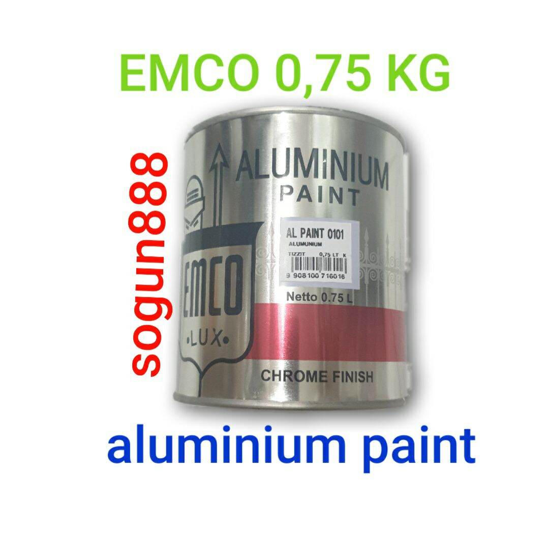 Emco aluminium paint 0,75kg. Bron almini. Cat chrome finish.Cat silver ...