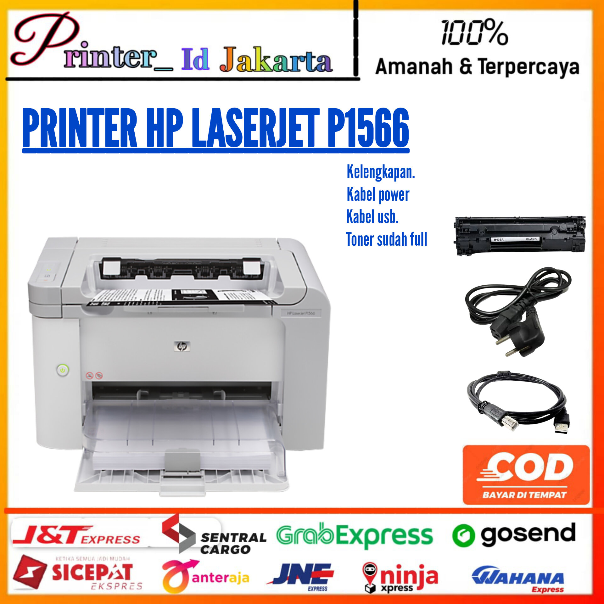 Printer Hp Laserjet P1566 Print Hitam Putih | Lazada Indonesia