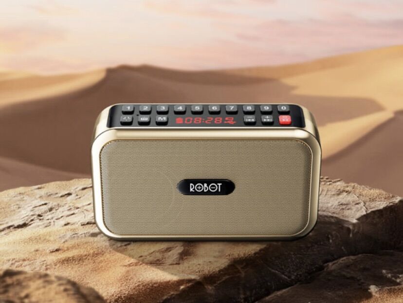 Speaker Bluetooth Robot RB200 With Number Keys & LED Display Gold ...