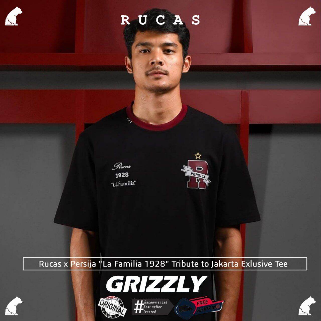 Kaos Rucas x Persija "Tribut to Jakarta" 1928 Limited Edition Fullset ...
