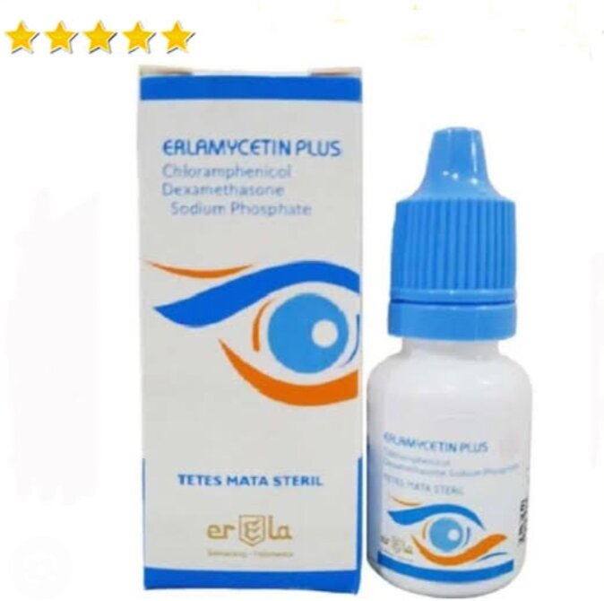 ERLAMYCETIN PLUS netto 5ml tetes mata anti bacterial. | Lazada Indonesia
