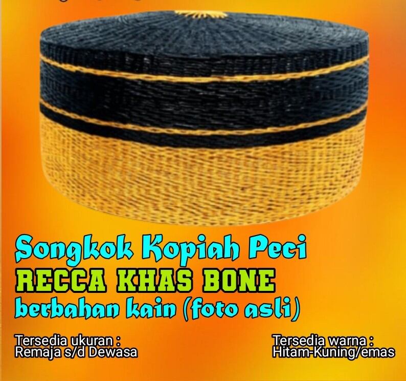 Peci Songkok Kopiah Recca Bone Bugis Sulawesi | Lazada Indonesia