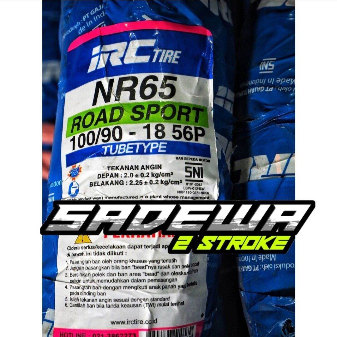 BAN LUAR IRC NR 65 RING 18 UKURAN 100/90 IRC BAN LUAR | Lazada Indonesia