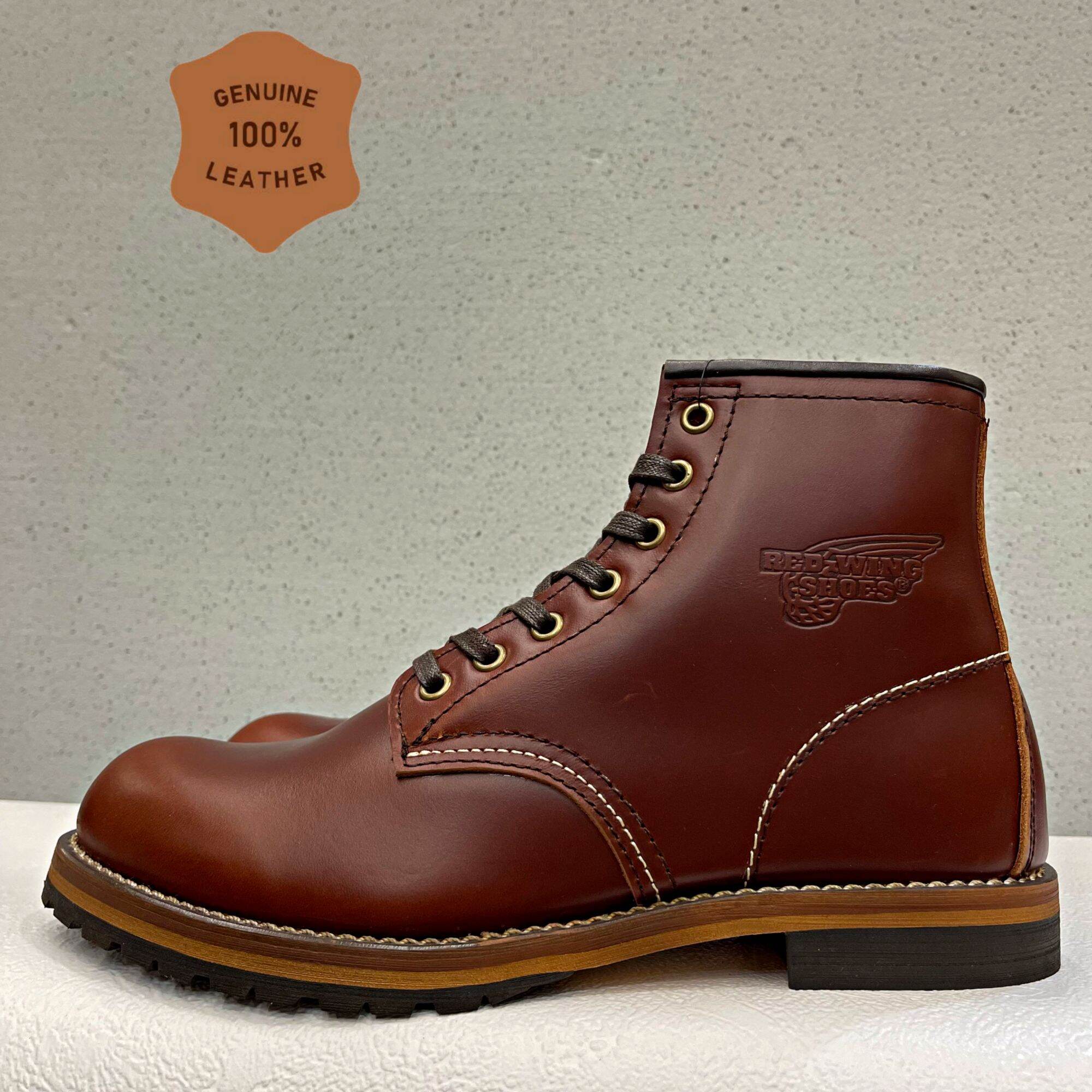 (Best Selling) Boots Red Wing 9013 Brown Beckman Round toe Full Grain ...