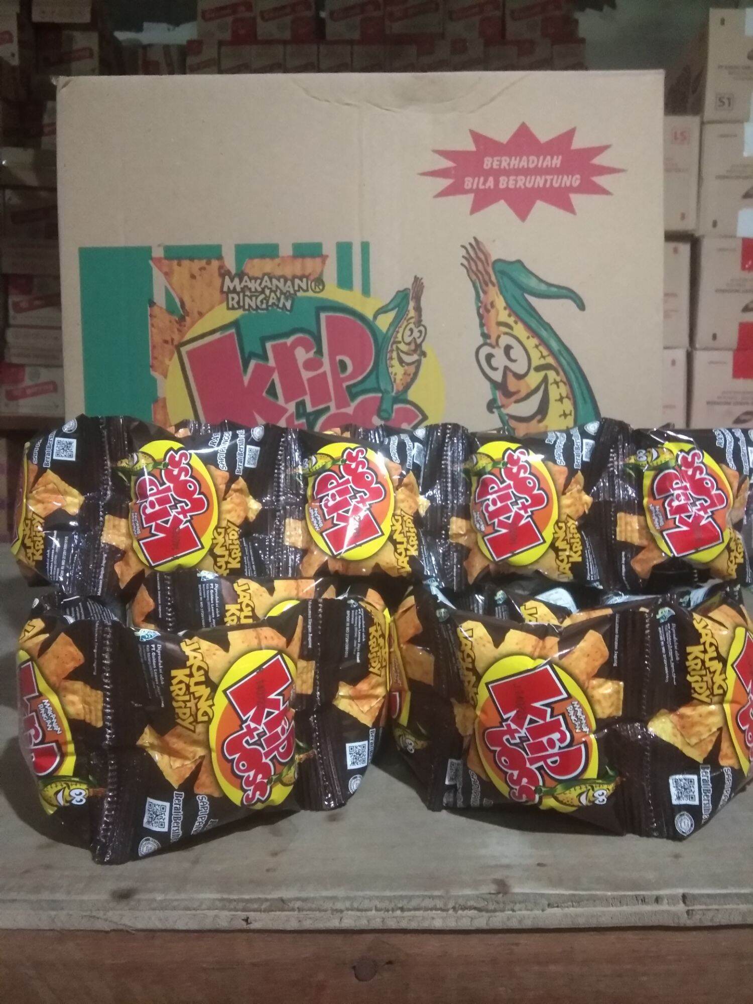 Snack Kriptos Rasa Sapi Panggang / Kriptos Jagung Krispy 1 renceng isi ...