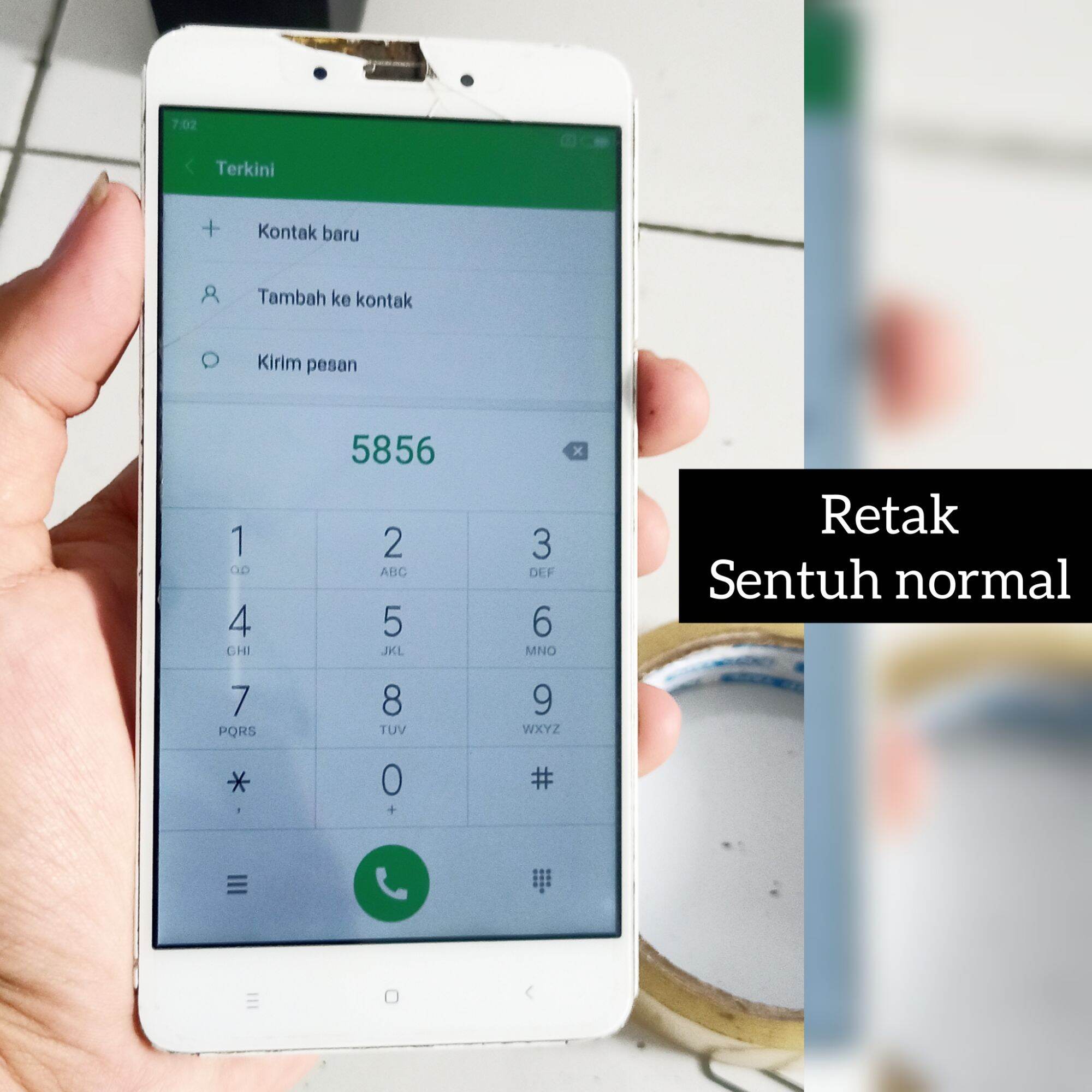 Lcd touchscreen frame Xiaomi redmi note 4 mediatek retak normal ...
