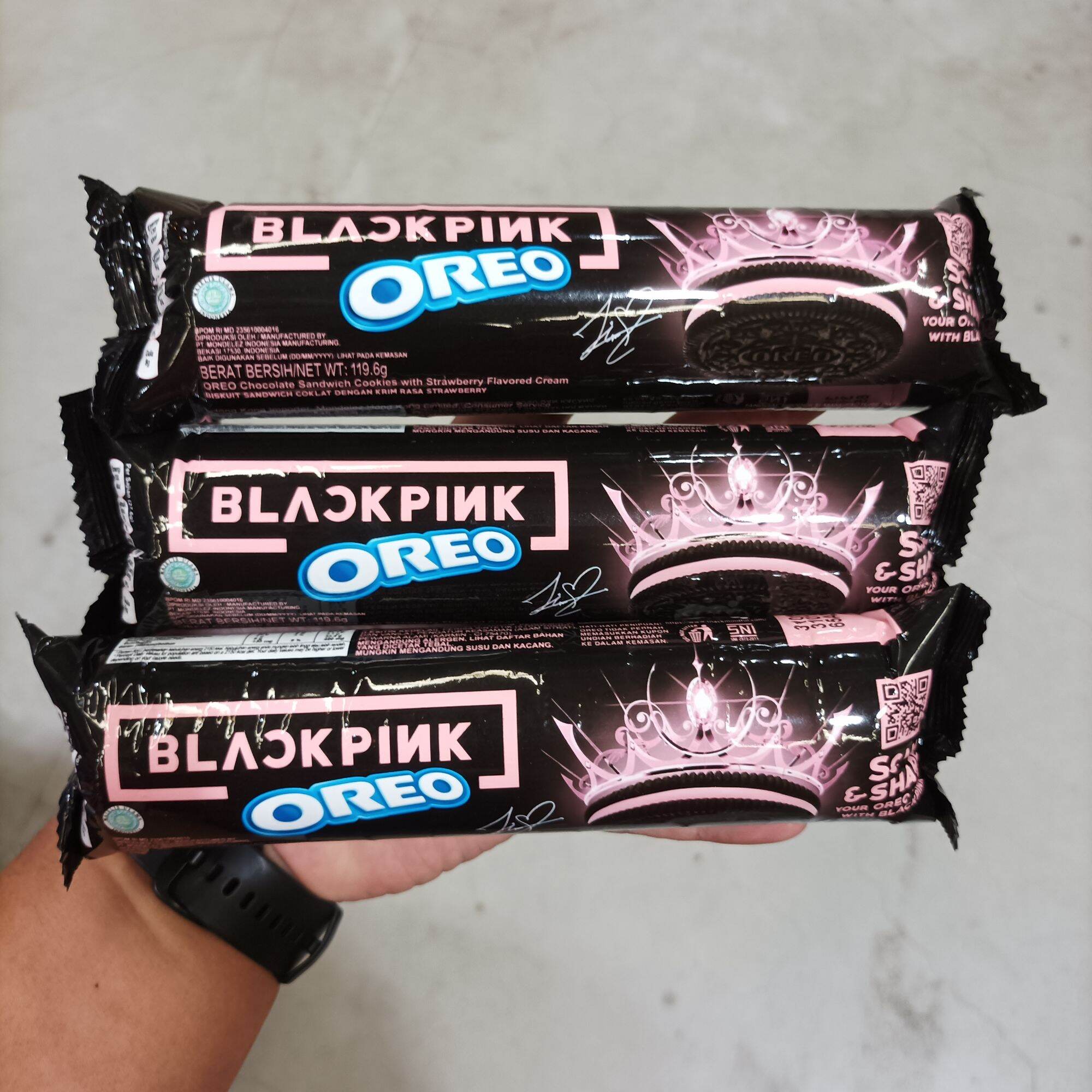 OREO BLACKPINK COOKIE BLACK EDITION 123.5G LIMITED EDITION | Lazada ...