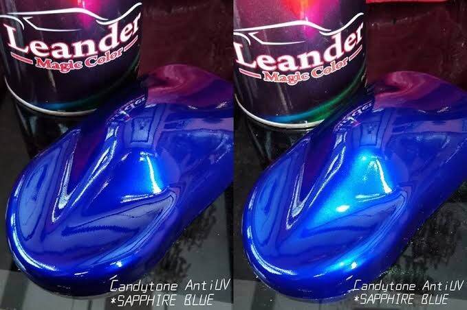 cat Candy Tone Blue Sapphire Cat Transparan Pu Cat Anti Pudar 200 Mili ...