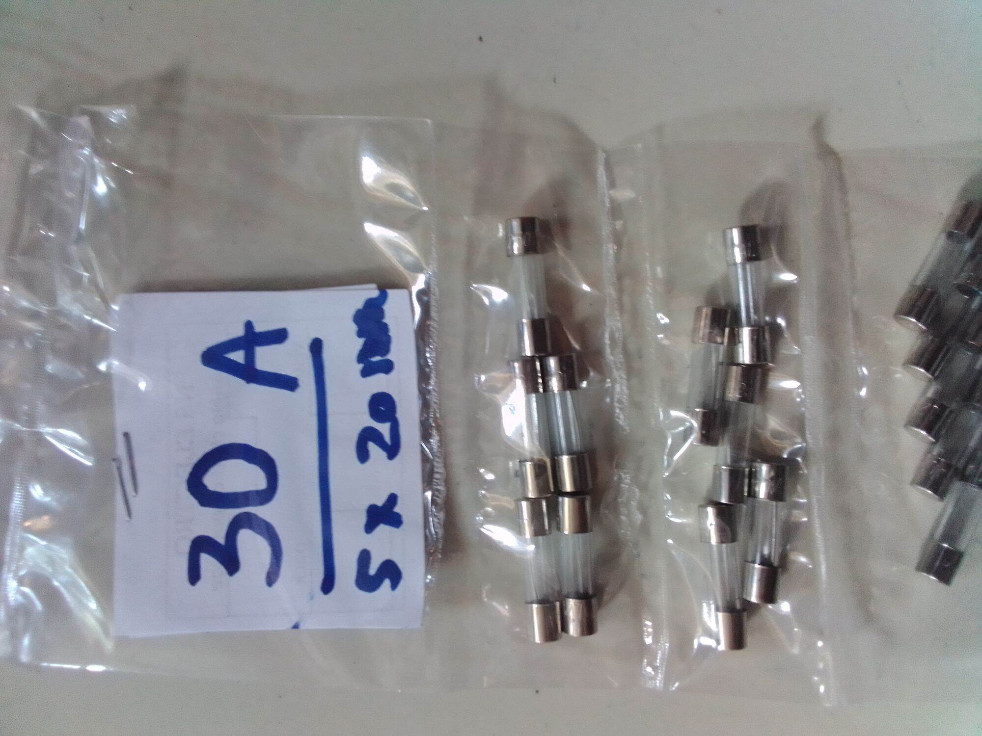 fuse sekering kaca kecil 5x20mm 30A per pack | Lazada Indonesia