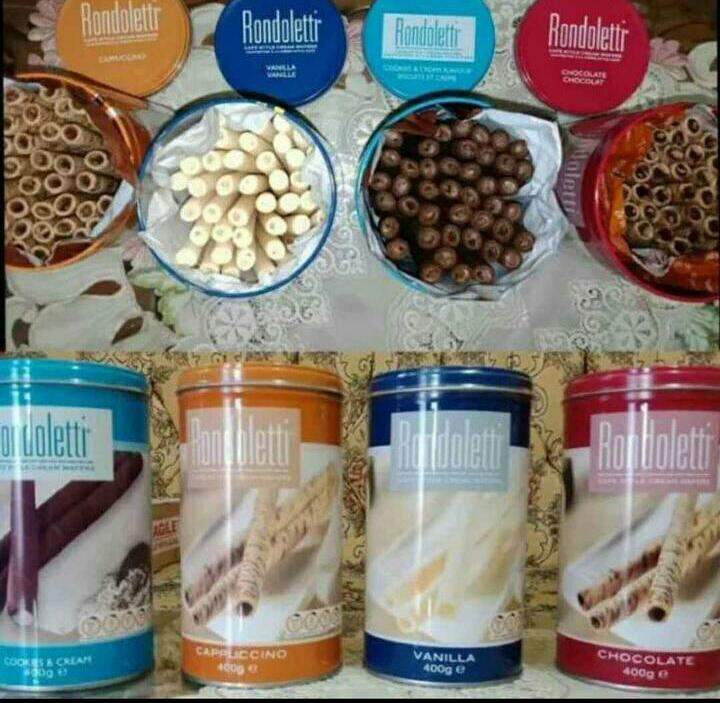 rondoletti astor wafer stick 400gr kaleng | Lazada Indonesia