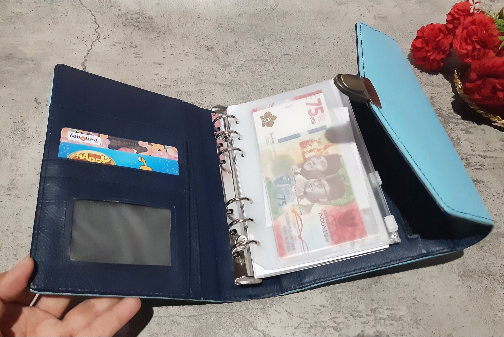 Buku Binder A6 Ring 6 Model Amplop File Folder Ziper Lock ZipLock ...