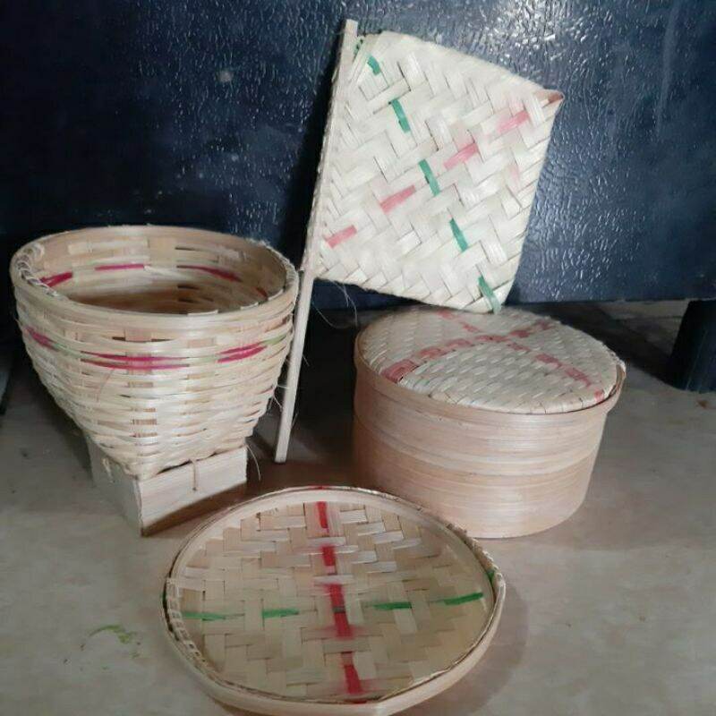 Mainan Anak Tradisional dari Anyaman Bambu Free Mainan Piring Tanah ...