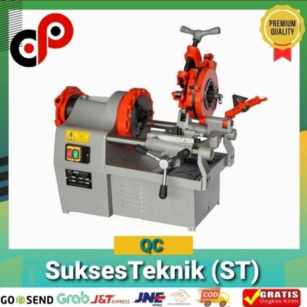 MESIN SENAI PIPA LISTRIK / PIPE THREADING MACHINE 1/2" - 3" MERK CP ...