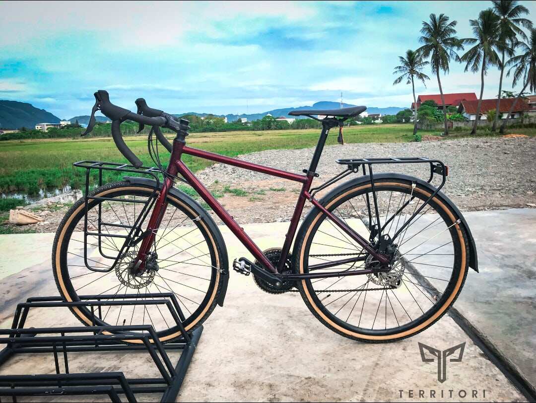 bike build lokal frameset / frame dan fork sepeda gravel, touring ...