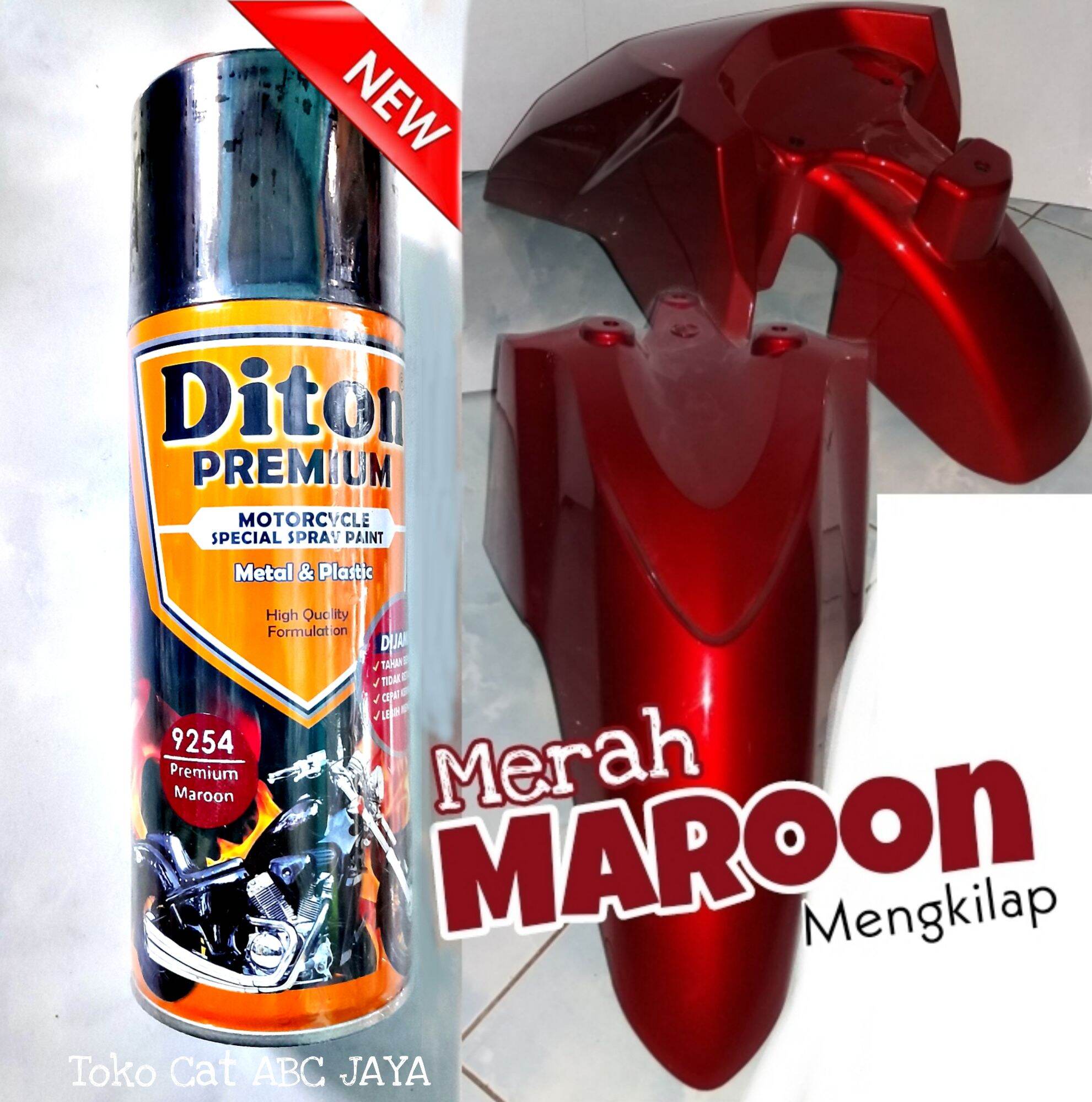 (JAWA-BALI) Cat Pilok Pylox Diton Premium 9254 Merah Maroon Red Marun ...