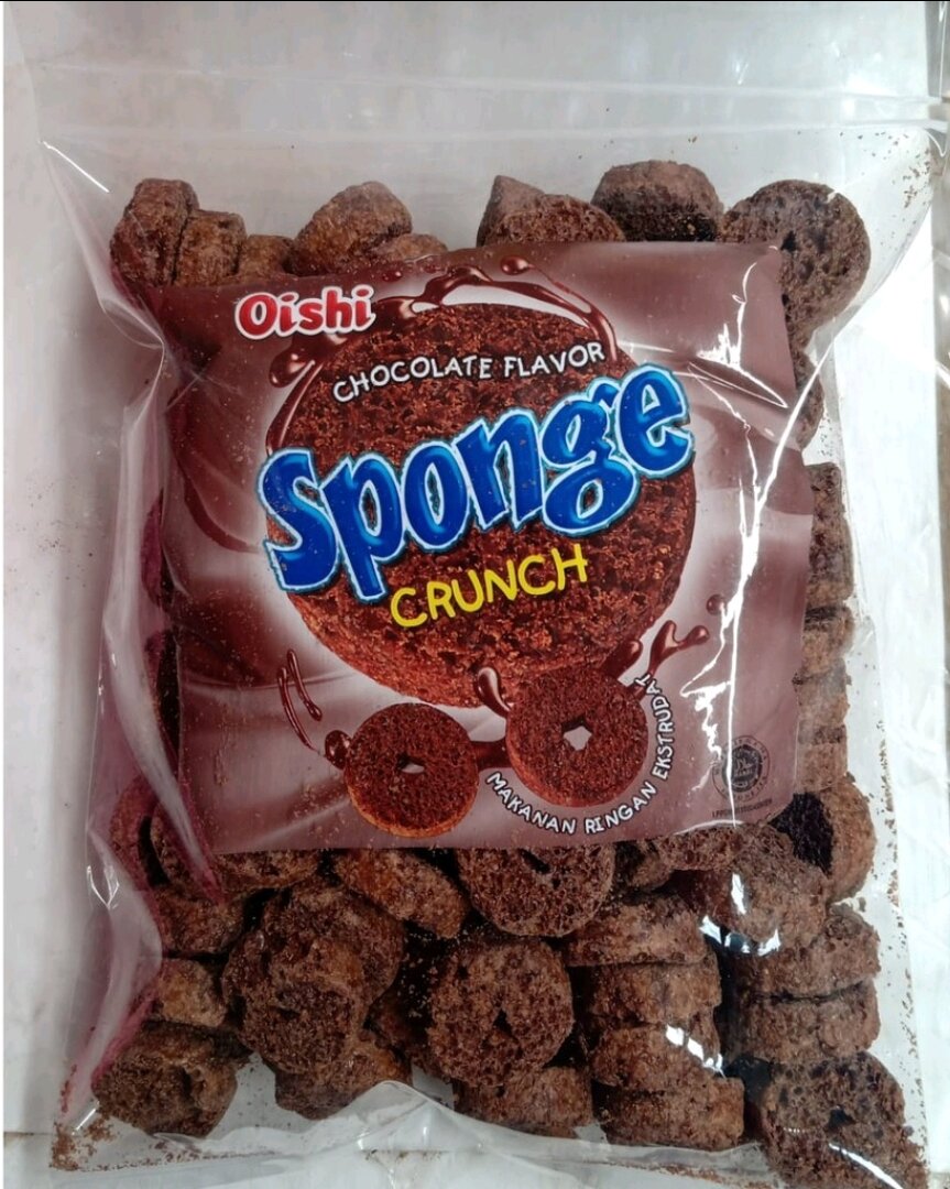 Oishi Snack Sponge crunchy rasa coklat 250 gram | Lazada Indonesia