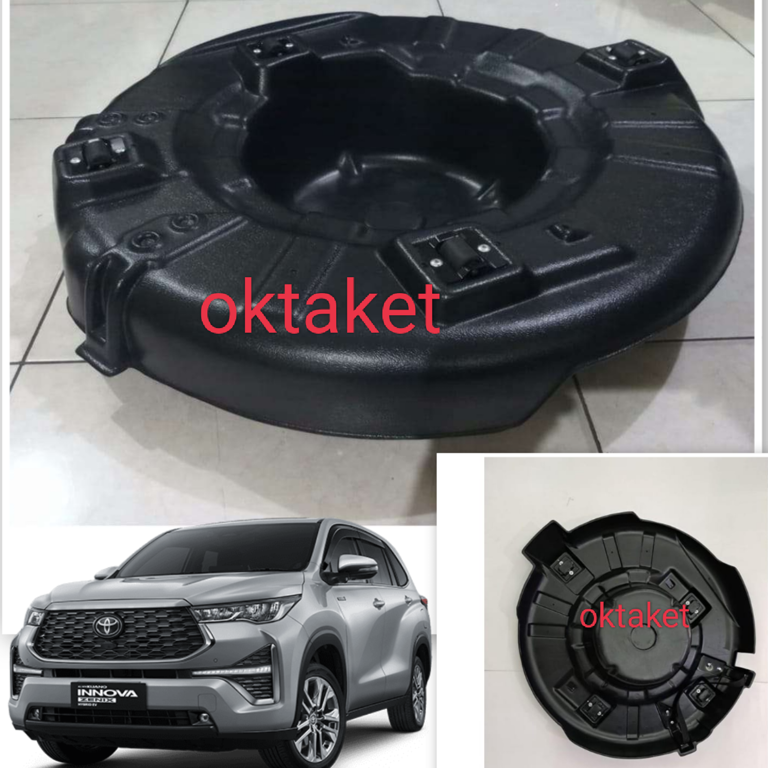cover Ban Serep Tire Cover Innova Zenix 2023 2024 2025 Hitam | Lazada ...