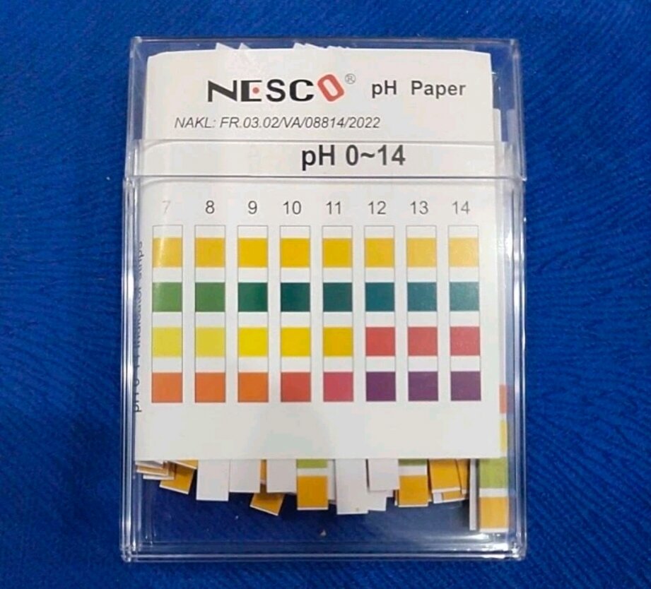 Kertas pH NESCO Universal PH 0-14/PH kertas/Universal Indikator/pH ...