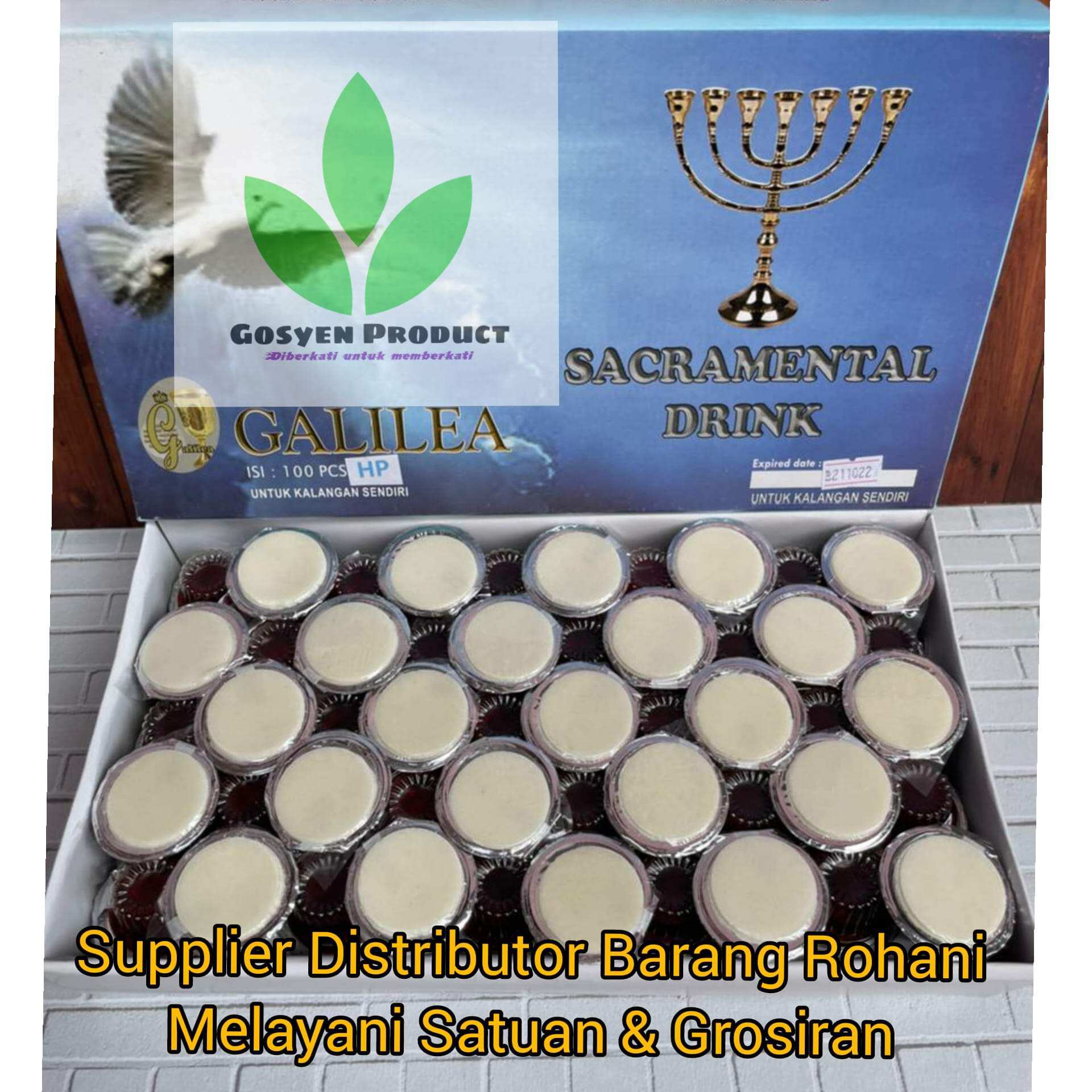 anggur perjamuan kudus dan hosti polos isi 100 | Lazada Indonesia