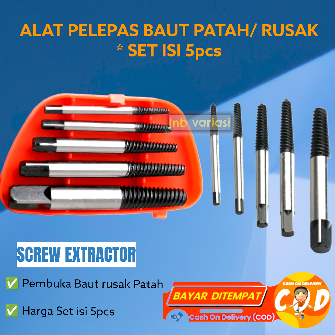 Alat Pelepas pembuka Baut patah dan rusak Alat Lepas Baut patah rusak ...