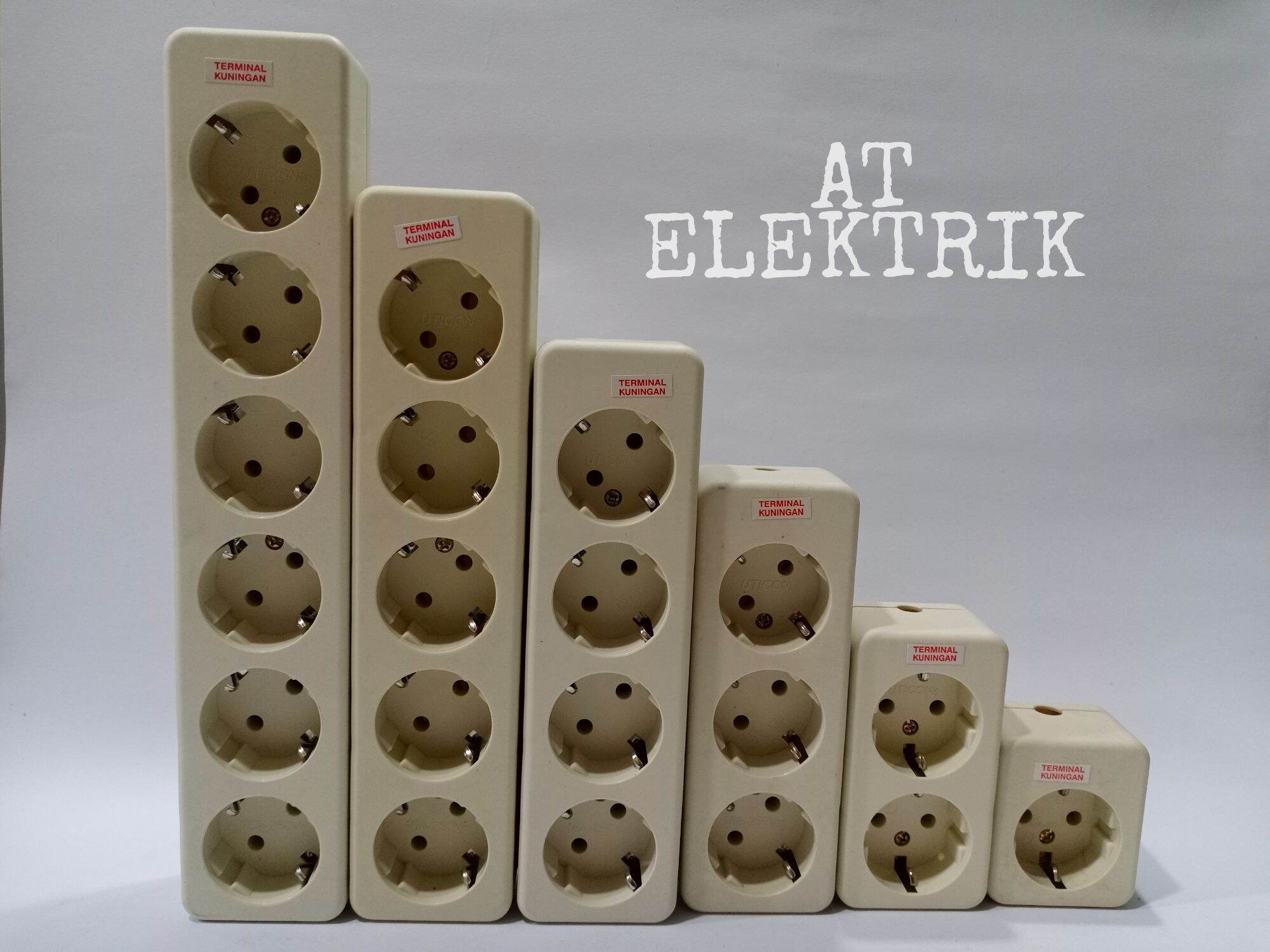 Stop Kontak Uticon / Terminal / ( 1, 2, 3, 4, 5, dan 6 Lubang ...