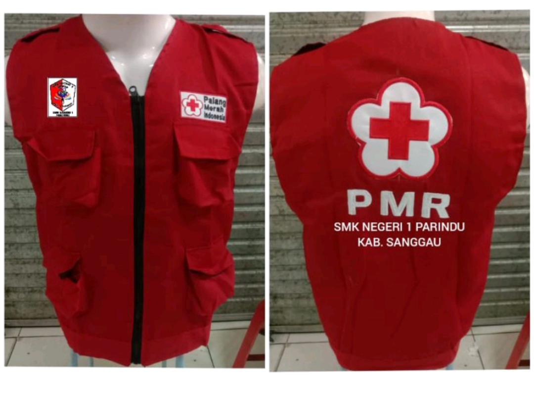 rompi PMR custom logo sekolah\bordir nama sekolah | Lazada Indonesia