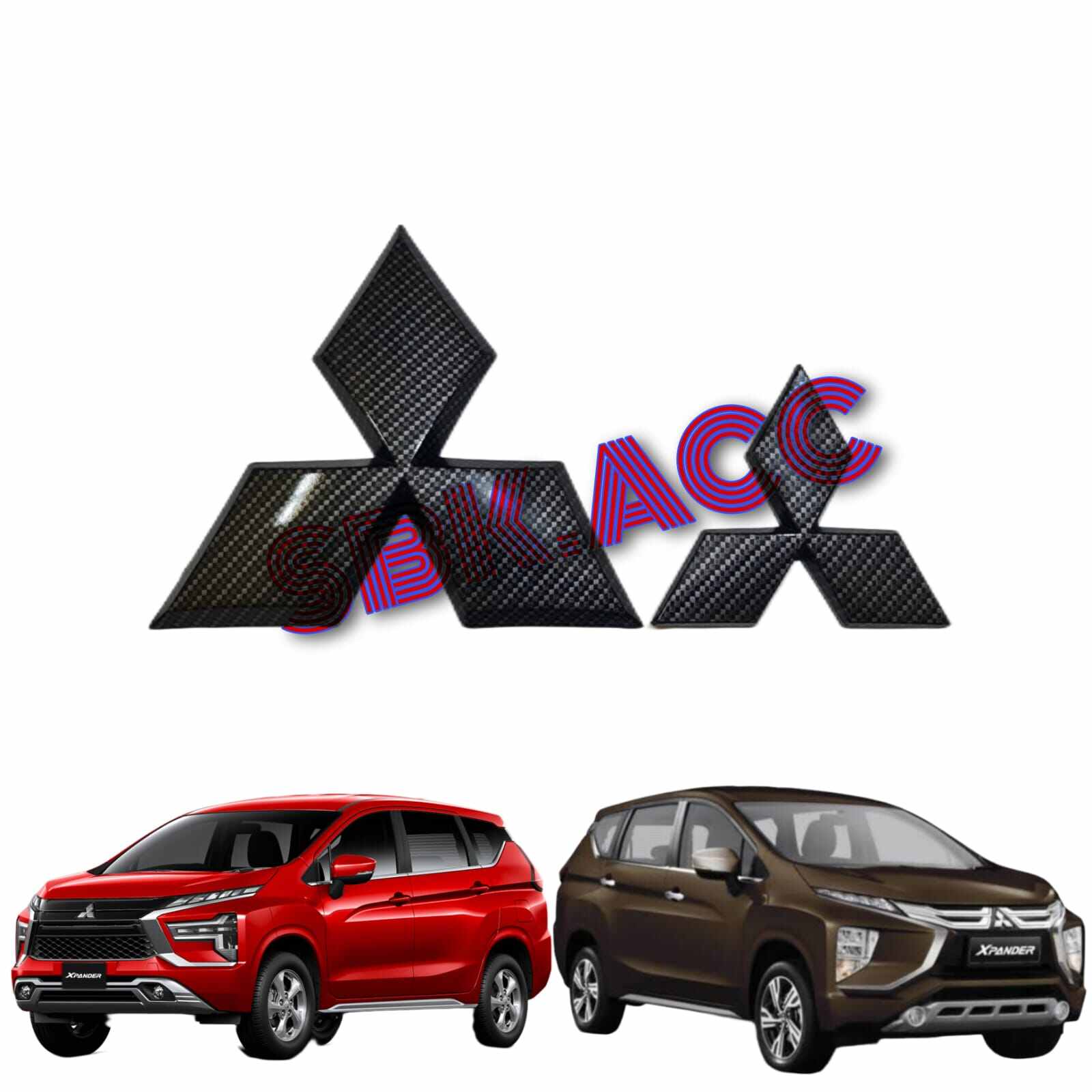 Cover Logo Mitsubishi Xpander 2017 2018 2019 2020 2021 2022 2023 Carbon ...