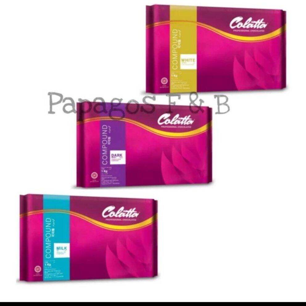 Colatta Collata Compound Coklat Batang Dark Milk White 1 kg / kilo ...