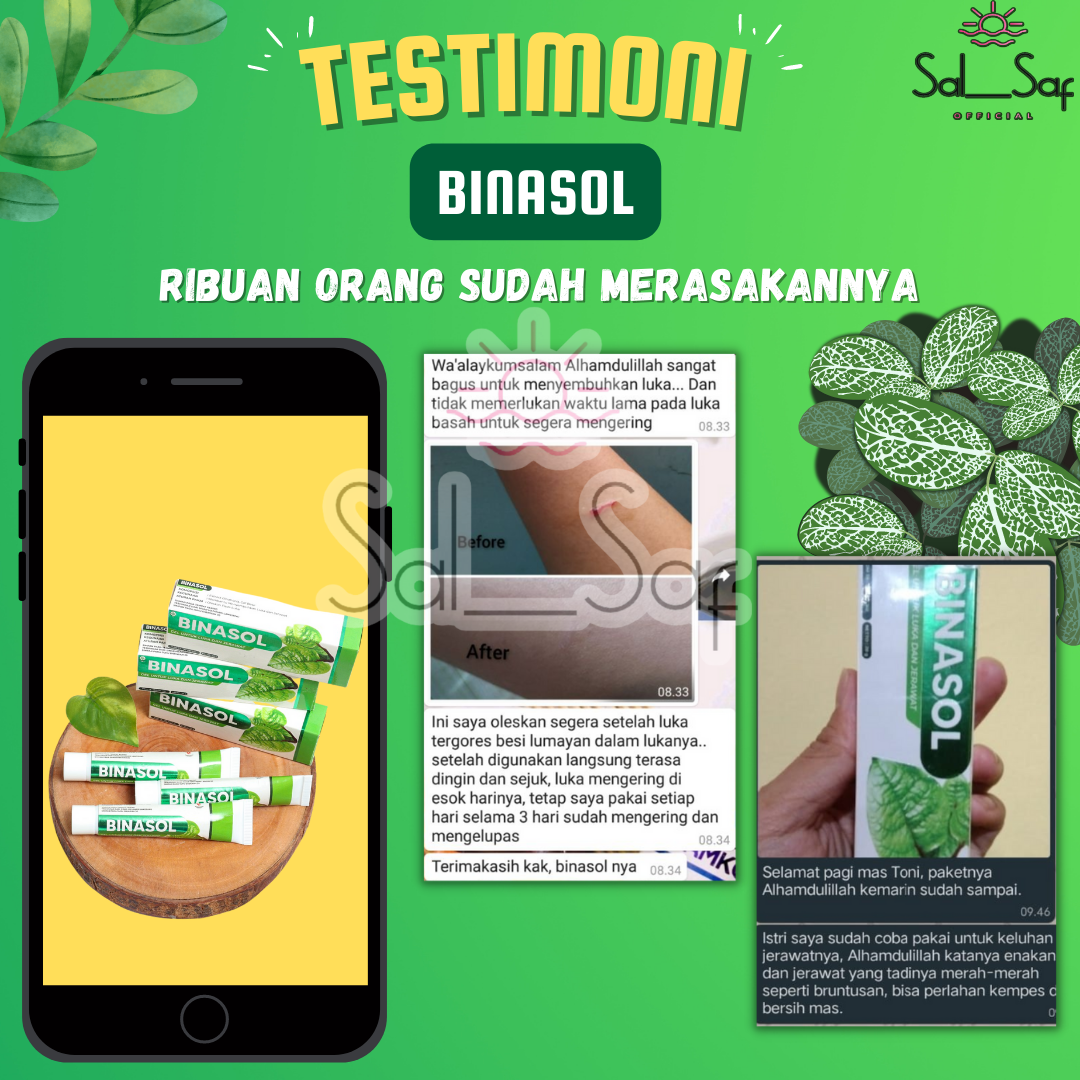Binasol Gel Obat Luka Diabetes Bakar Bernanah Basah Koreng Sayat Bekas ...