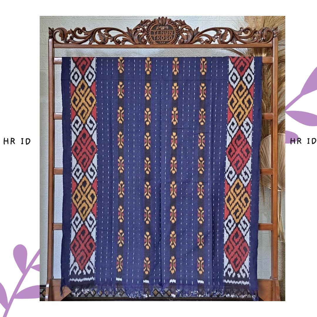 Kain Tenun Troso Jepara Warna Biru Dongker Navy Kain Batik Tenunan ...