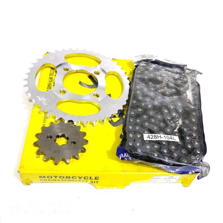 Gearset Girset Gear Chain Drive Set Fukukawa Supra X 40T 15T 428H 104L ...