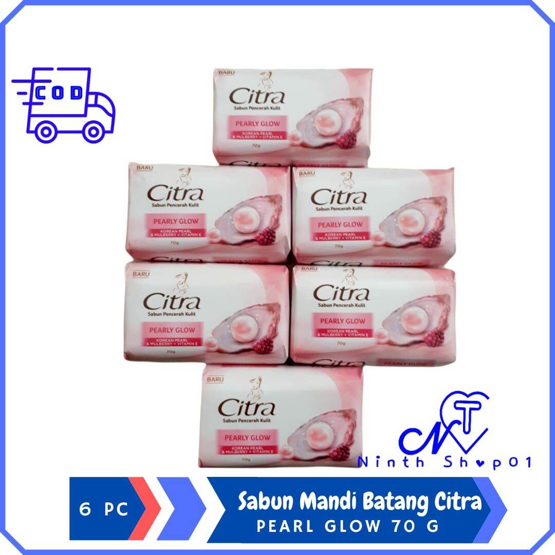 Sabun Batangan Mandi Citra 75 g 6 pc / Sabun Batang Citra Pearl Glow ...